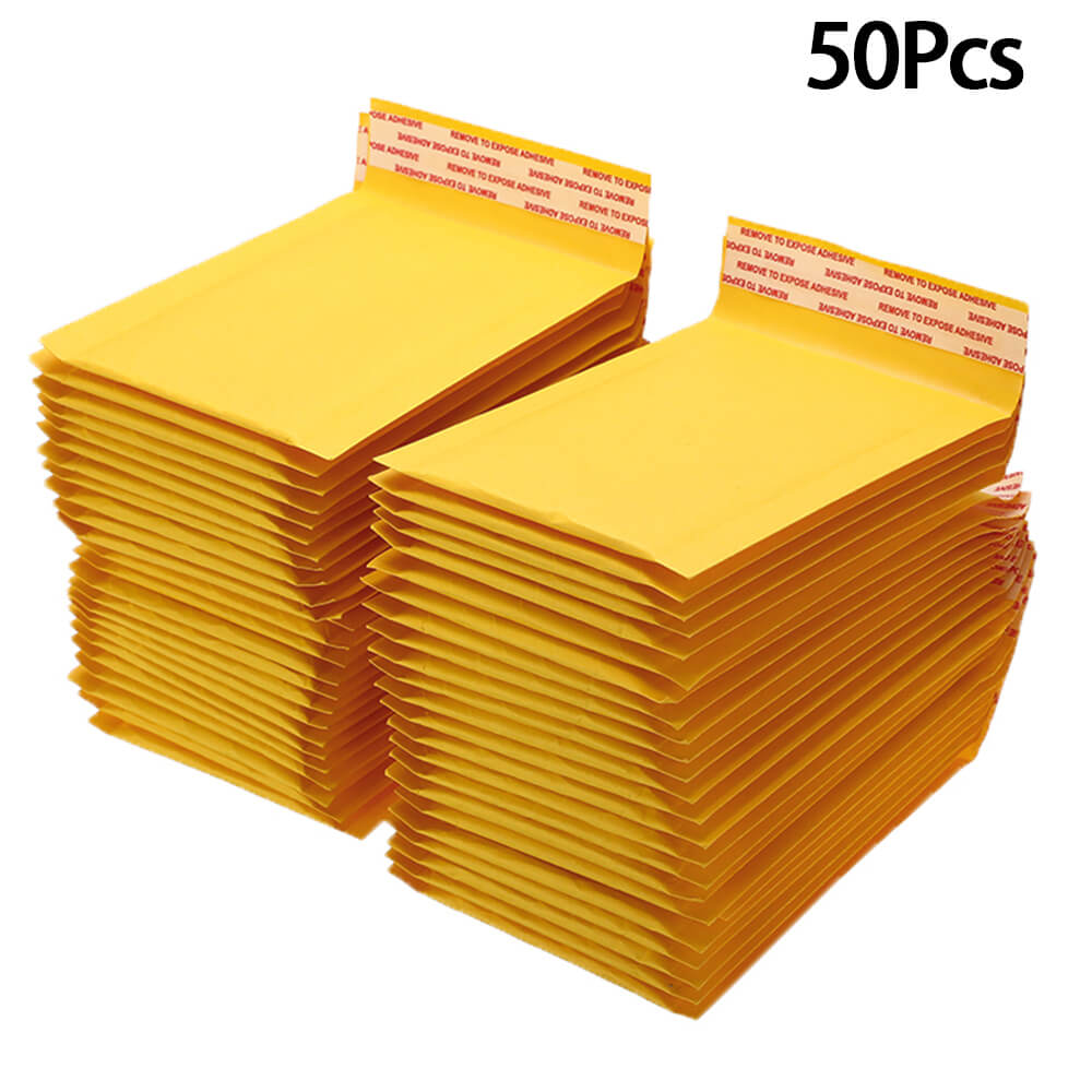Kraft Bubble Mailers, Yellow Padded Envelope | BCBMALL