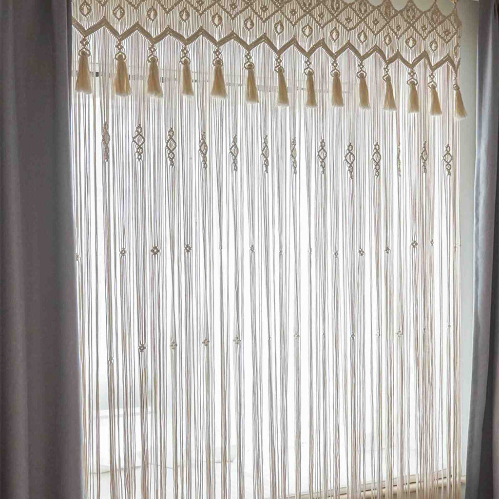 Macrame Wall Hanging Boho Braided Curtain | BCBMALL