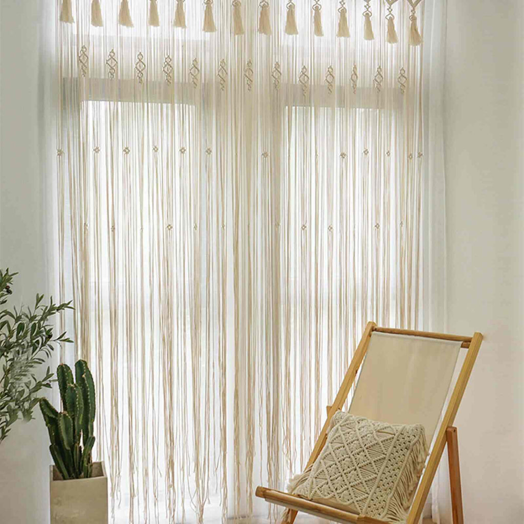 Macrame Wall Hanging Boho Braided Curtain | BCBMALL