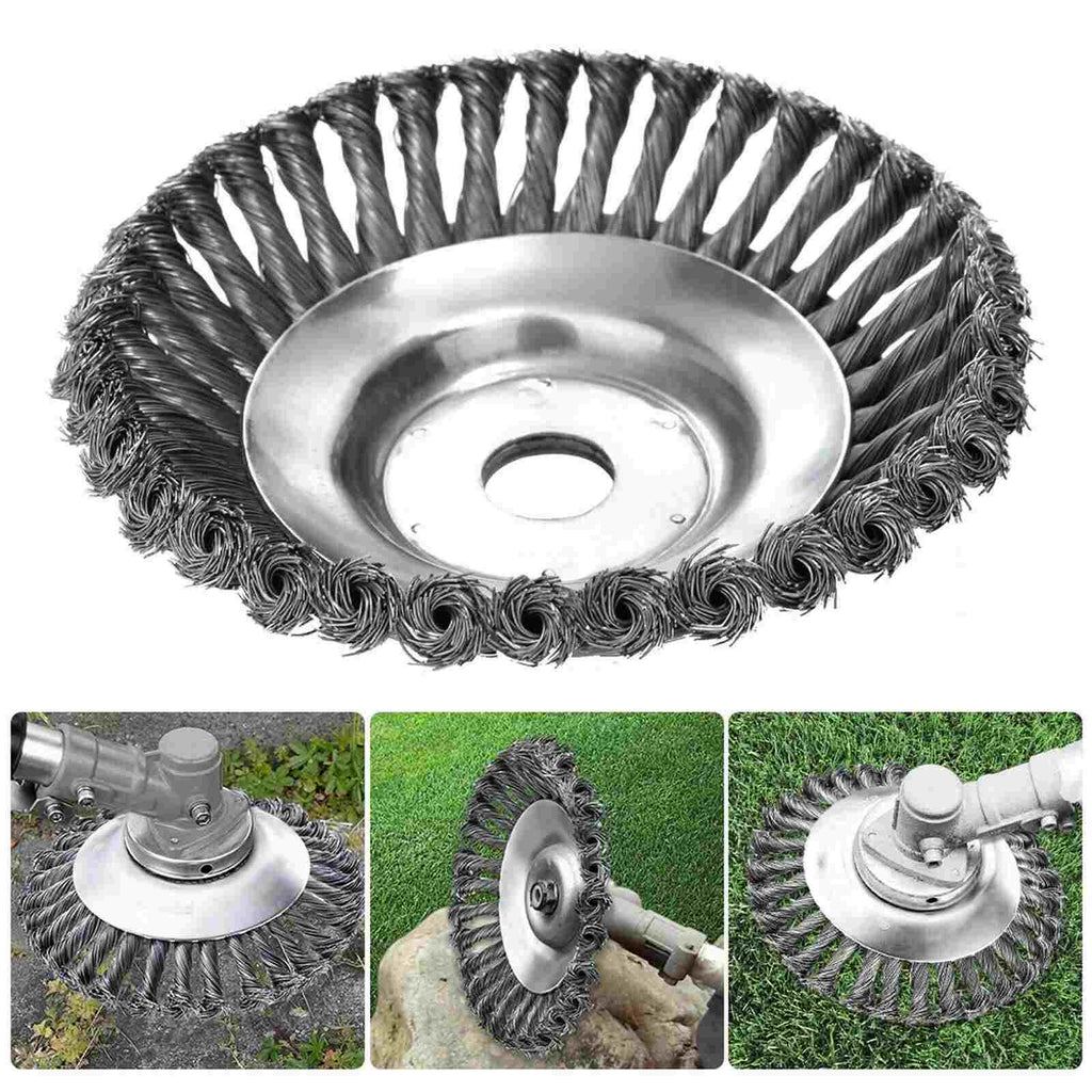 6"/8" Steel Wire Wheel Brush Cutter Weed Trimmer | BCBMALL