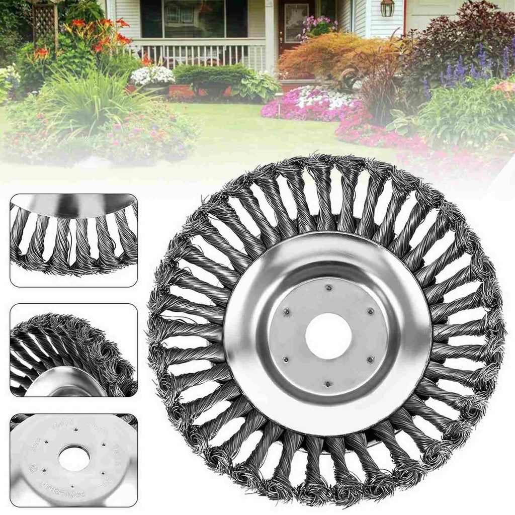 6"/8" Steel Wire Wheel Brush Cutter Weed Trimmer | BCBMALL